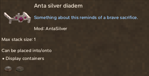 Anta Silver - Vintage Story Mod DB