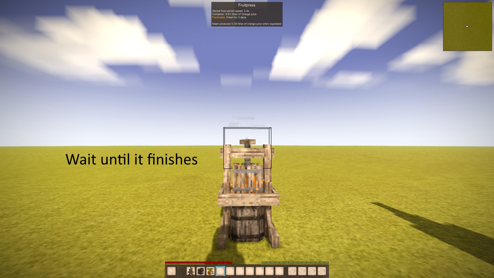 No Hold Fruit Press - Vintage Story Mod DB